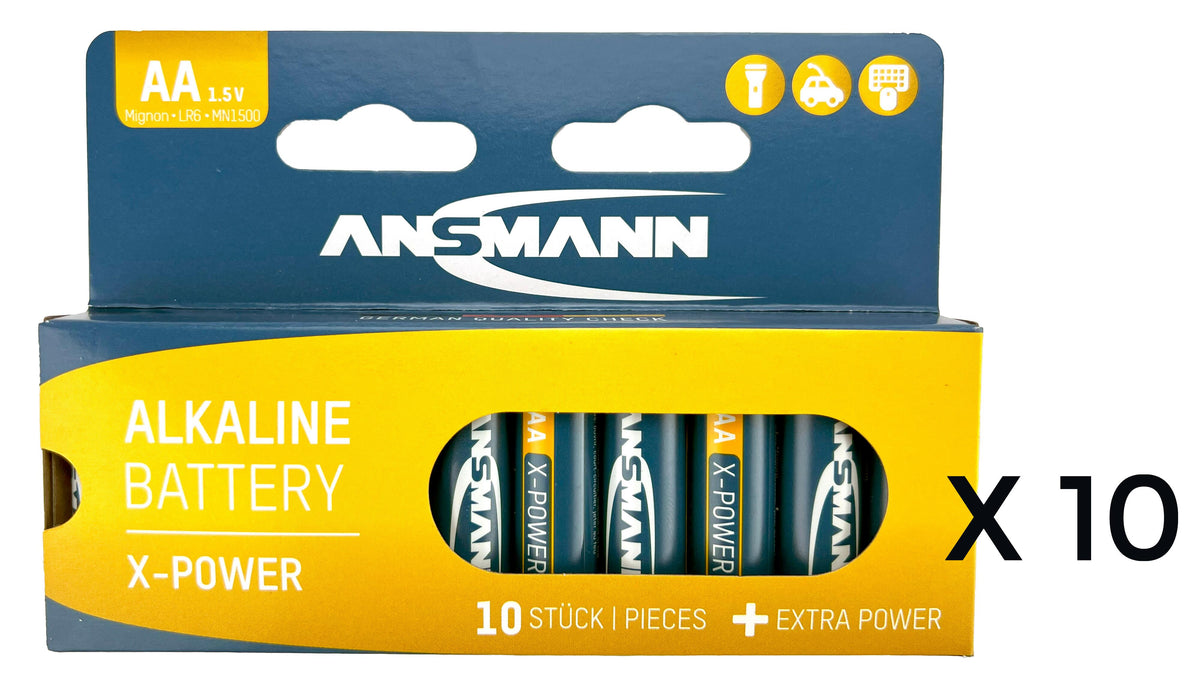 Ansmann AA X-Power Alkaline 10 pack Carton - ten 10 packs – Ansmann-LMS ...